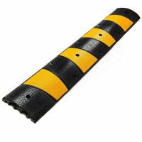 China Bolt Down Heavy Duty Rubber Speed Humps Road Traffic Safety With Channel for sale