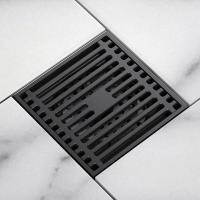 China Modern Brass Bathroom Shower Drain , Square Floor Drain With Sink Hygienic Cover Pad for sale