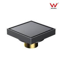China Electroplating Push Down Shower Drain for sale