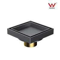 China Electroplating Push Down Shower Drain for sale