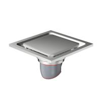 China Durable Shower Floor Drain Square Brass Ensuring Smooth Water Flow Filter 100 * 100mm for sale