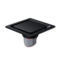 China Durable Shower Floor Drain Square Brass Ensuring Smooth Water Flow Filter 100 * 100mm for sale