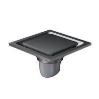 China Durable Shower Floor Drain Square Brass Ensuring Smooth Water Flow Filter 100 * 100mm for sale