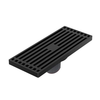 China Deodorant Brass Shower Floor Drain Push Down Linear Channel For Plumbing System for sale