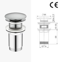China Elite Modern Shower Floor Drain Brass Sleek Round Pop Up Efficient Water Drainage for sale