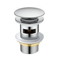 China Modern Shower Floor Drain Brass Sleek Round Pop Up Efficient Water Drainage for sale