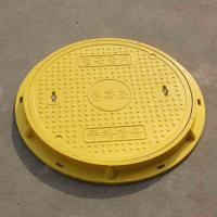 China Round 500mm FRP Manhole Cover Composite Sewer Access EN124 A15 Light Duty for sale