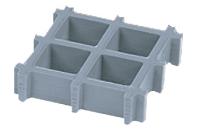 China Composite FRP Grating Panels Impact Resistant Smooth Surface Walkway Mesh for sale