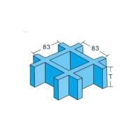 China Corrosion Resistant FRP Grating Panels Mesh Flooring Walkway For Fluid Passage for sale