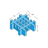 China 25mm FRP Grating Panels Reliable Traction For Slip Resistant Flooring for sale