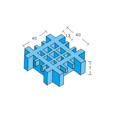 China 25mm FRP Grating Panels Reliable Traction For Slip Resistant Flooring for sale