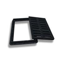 China FRP Rectangle Manhole Cover , Grating Frame SMC Manhole Cover 450 X 750mm for sale