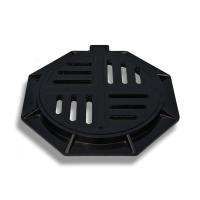 China Elite 432 X 517mm Triangle Grating Frame , 20 Tons SMC FRP Manhole Grating Cover for sale