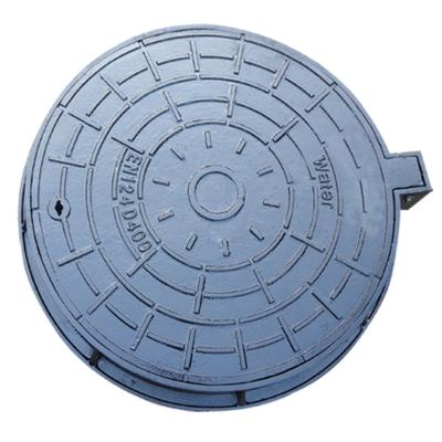 China Weatherproof Ductile Iron Manhole Cover D400 EN124 Easy Installation for sale