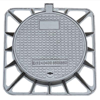 China Non Corrosive Ductile Iron Manhole Cover D400 600mm For Underground Utilities for sale