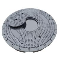 China 600mm FRP Manhole Cover Blue Reinforced Protection For Underground Access for sale