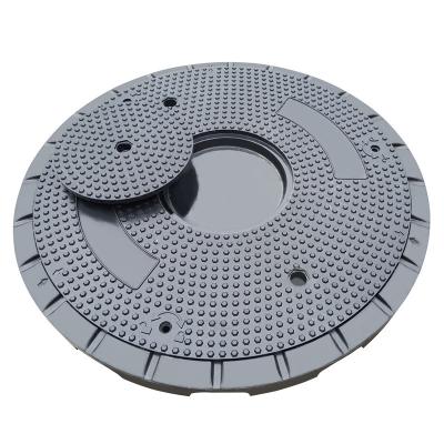 China Reinforced Fiberglass Sewer Cover , Plastic FRP Sewage Manhole Cover for sale
