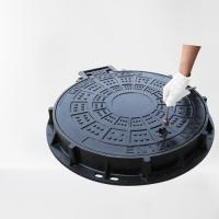 China 600mm FRP Manhole Cover Blue Reinforced Protection For Underground Access for sale