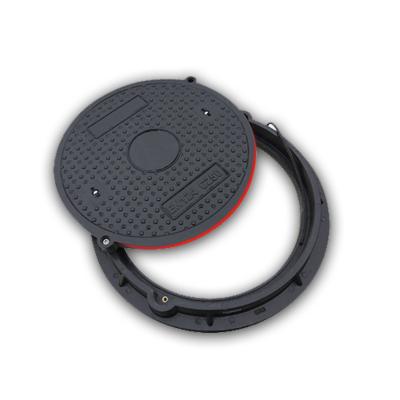 China Anti Corrosion Fiberglass Manhole Cover , Reinforced Plastic Round Sewer Cover for sale