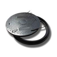 China Sewage Cap FRP Manhole Cover Impact Resistant 400 * 400mm For High Traffic Area for sale