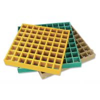 China Elite Pultruded FRP Grating Panels Slip Proof 50 * 50mm For Secure Access Points for sale
