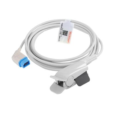China Direct Connect Reusable Spo2 Sensor Clip On 14 Pin For Monitor for sale