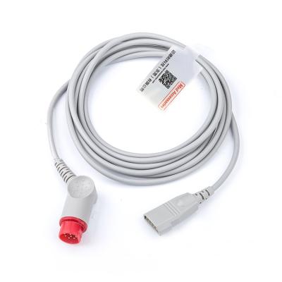 China Blood Pressure IBP Adapter Cable 10 Pin Stable Siemens To PVB Interface for sale