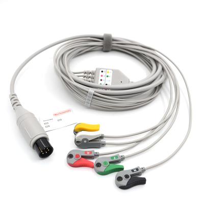 China Compatible Mindray Portable Spo2 Probe Sensor Round Connector Pulse Oximeter Cable for sale