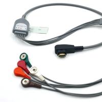China DMS ECG Cable Holter Probe 5Leads Snap AHA/IEC for DMS300 for sale