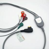 China DMS ECG Cable Holter Probe 5Leads Snap AHA/IEC for DMS300 for sale