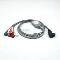 China DMS ECG Cable Holter Probe 5Leads Snap AHA/IEC for DMS300 for sale