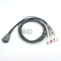 China ECG Cable Holter Probe 5Leads Snap AHA/IEC Compatible for Biomedical Edan for sale