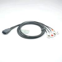 China ECG Cable Holter Probe 5Leads Snap AHA/IEC Compatible for Biomedical Edan for sale