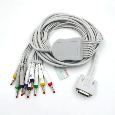 China Compatible Nihon Kohden 10 Leads EKG Cable For Patient Monitor Accessory for sale