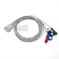 China Compatible for Schiller Plus ECG Holter Cable 5Lead ECG IEC Snap for sale