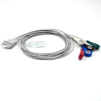 China Compatible for Schiller Plus ECG Holter Cable 5Lead ECG IEC Snap for sale