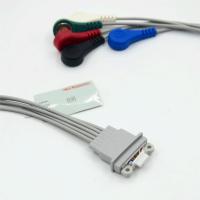 China Compatible for Schiller Plus ECG Holter Cable 5Lead ECG IEC Snap for sale