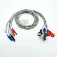 China Hight Quality Din Type 7 Lead Snap Holter Recorder Ecg Lead Wires for sale