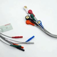 China Hight Quality Din Type 7 Lead Snap Holter Recorder Ecg Lead Wires for sale