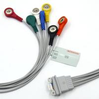 China Compatible for Schiller Plus 7Lead ECG Snap ECG Holter Cable for sale
