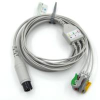 China Compatible AAMI Compatible 3 Lead ECG Cable IEC Grabber For Medical Accessories for sale