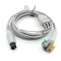 China Compatible AAMI Compatible 3 Lead ECG Cable IEC Grabber For Medical Accessories for sale