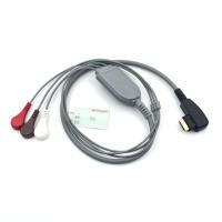 China Medical Professional Production DMS ECG Cable Holter Probe 3Leads Snap AHA/IEC for DMS300 for sale