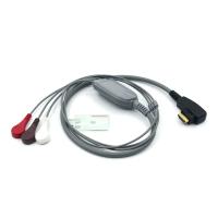 China Medical Professional Production DMS ECG Cable Holter Probe 3Leads Snap AHA/IEC for DMS300 for sale