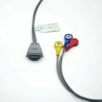 China Compatible Edan SE-2003 5 Lead Holter ECG Cable With Snap Used for Adult/Pediatric for sale