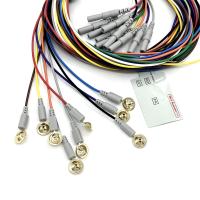 China Flexible Medical Snap Button Cable, 3/5/7/10 Lead Snap 10 Lead Holter ECG EEG Cable for sale