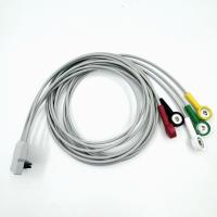 China High Quality Med Accessories RoHS Certified Diagnostic Silicone IEC Color 5-Lead Grabber EKG ECG Cable Compatible BLT for sale