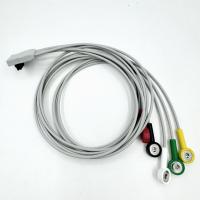 China High Quality Med Accessories RoHS Certified Diagnostic Silicone IEC Color 5-Lead Grabber EKG ECG Cable Compatible BLT for sale