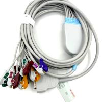 China Med Accessories Compatible 10 Lead EKG Cable with Grabber End Medical-Grade TPU Latex Medical Consumables RoHS Certified for sale
