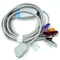 China Med Accessories Compatible 10 Lead EKG Cable with Grabber End Medical-Grade TPU Latex Medical Consumables RoHS Certified for sale